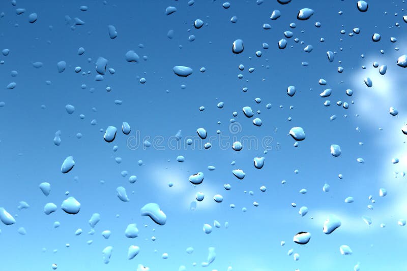 Blue Water Drops Background Stock Image - Image of macro, clean: 25788935