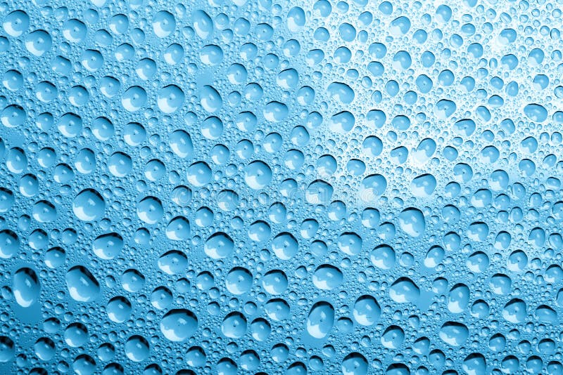 Blue Water Drops Background Stock Photo - Image of metallic, healthy ...