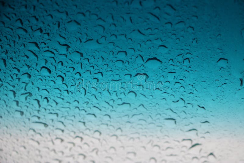 Blue Water Drops on Ocean Blue To Silver Gray Gradient Background Stock ...