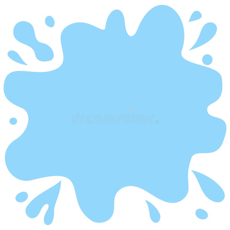 Blue Water Drops Splash Blob Illustration Vector Art Stock Vector ...