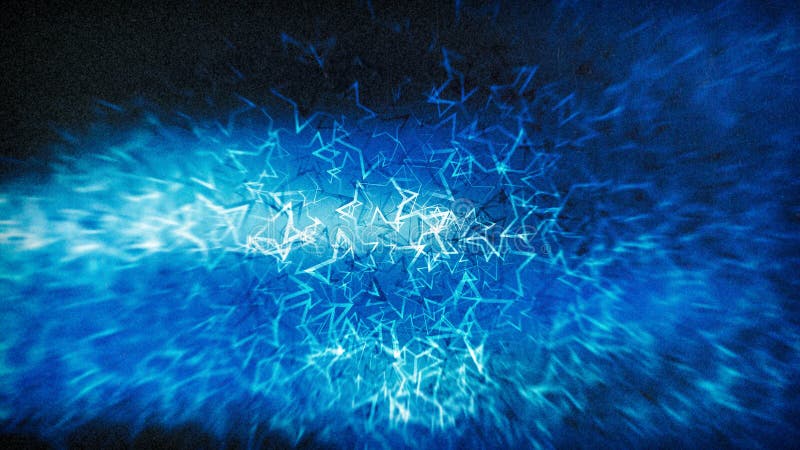 Blue Water Electric Beautiful Elegant Illustration Graphic Art Design ...