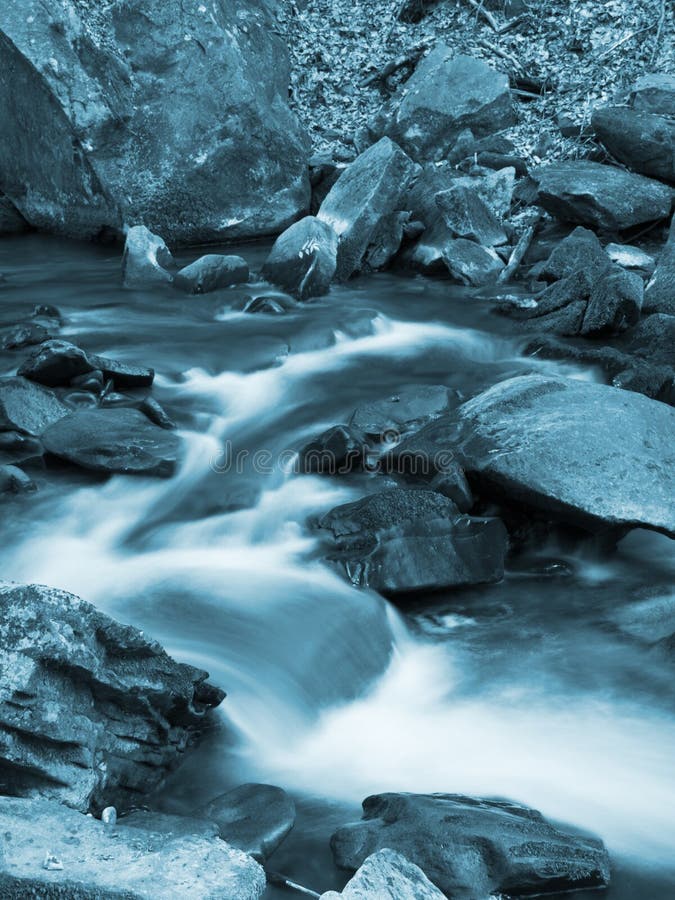 Blue Water Flow stock photo. Image of blur, falls, waters - 21440432