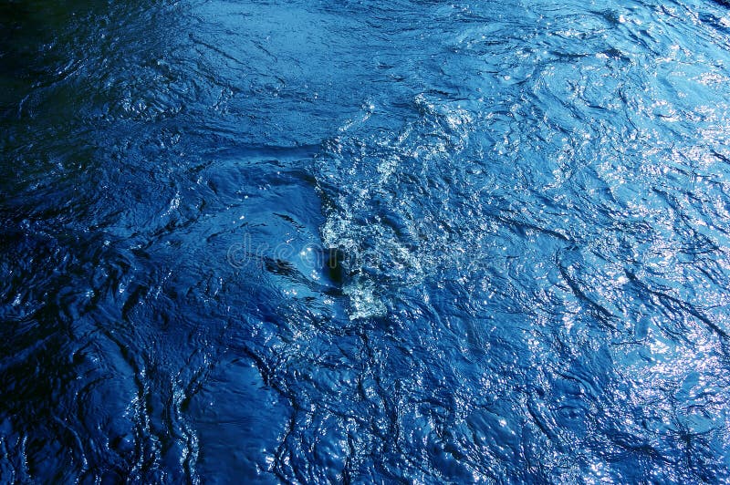 Blue Water Flow stock image. Image of splash, river, textured - 4865357