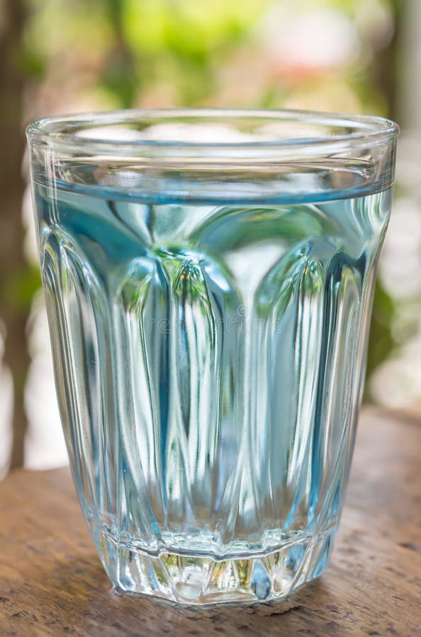 Blue water in glass stock photo. Image of water, freshness - 70587686