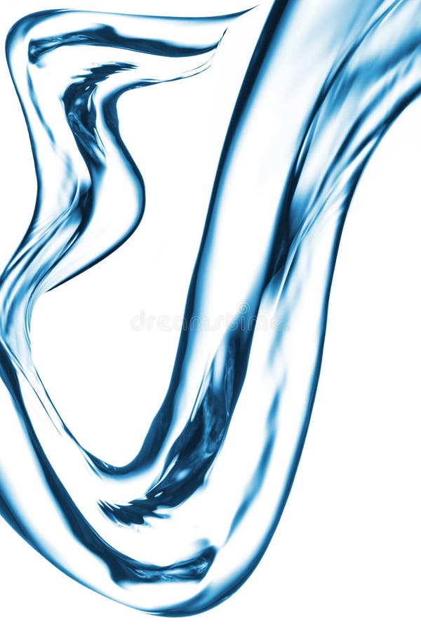 Blue water jet, splashing stock image. Image of isolated - 30390819
