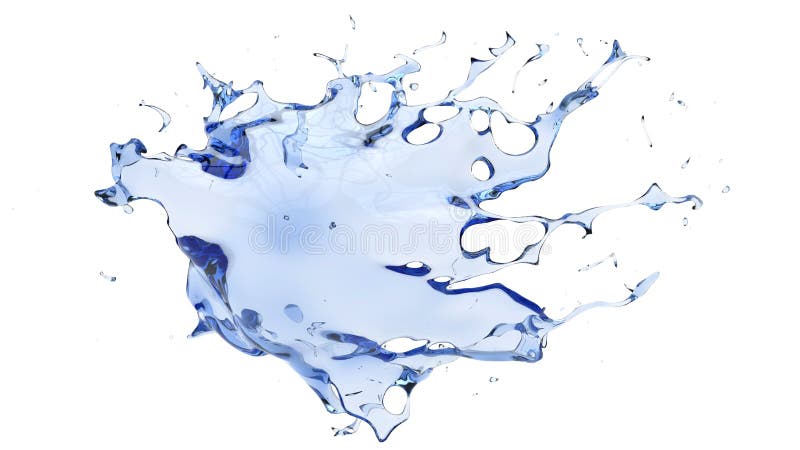 Large Abstract Clean Water Side Splash Stock Image - Image of bright ...