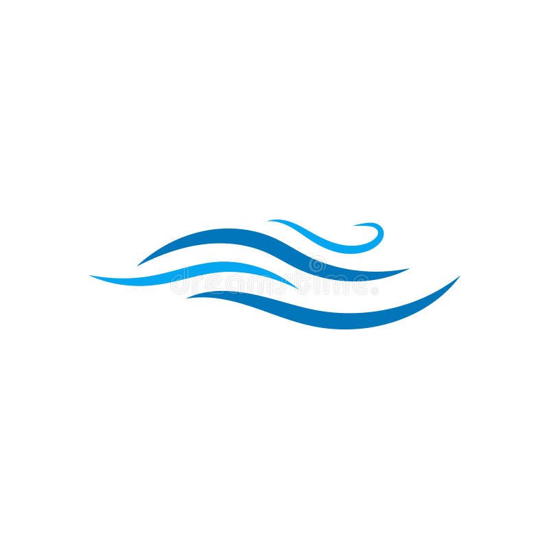 Blue Water Lines Wave Concept Vector Abstract Background Stock ...