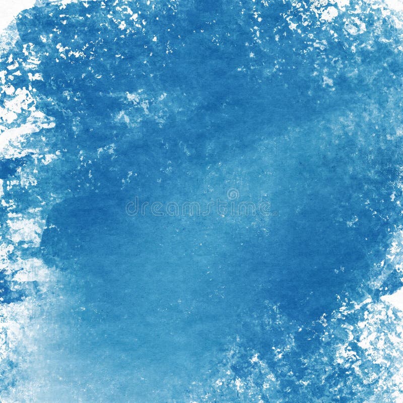 Blue Water Mark Paint on White Textured Background Stock Illustration ...