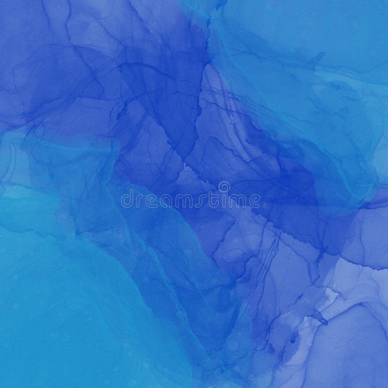 Blue Water Mark Paint on White Textured Background Stock Illustration ...