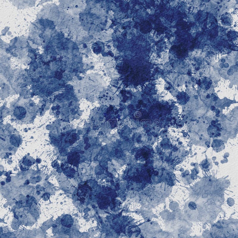 Blue Water Mark Paint on White Textured Background Stock Illustration ...