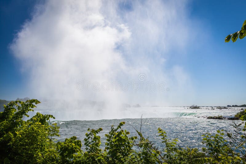 Blue Water in Niagara Falls in Canada Stock Image - Image of brown ...