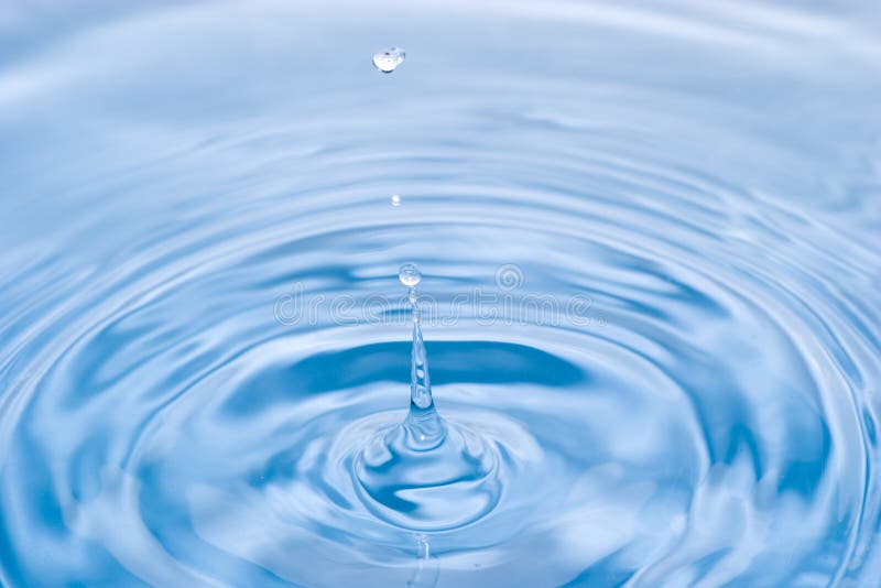 Blue water pin stock photo. Image of drops, duotone, cold - 1429790