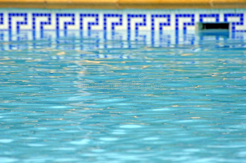 Blue water of the pool stock photo. Image of mosaic, lido - 20294024