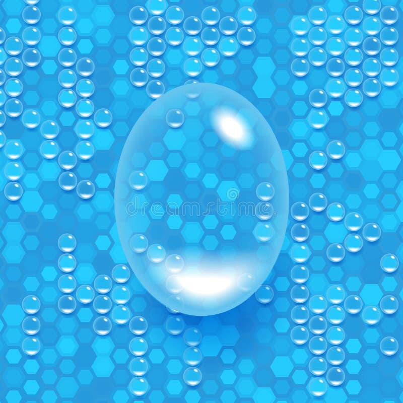 Blue water stock vector. Illustration of bright, shape - 47544024