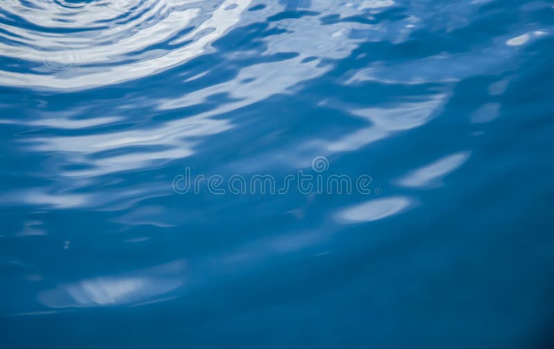 Blue water with ripple stock photo. Image of reflection - 116852886