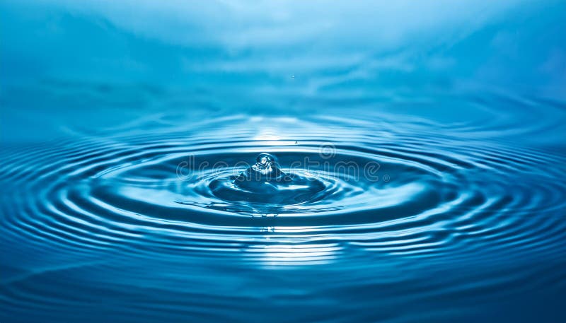 Blue Water Ripple Surface. Clear Water Stock Illustration ...