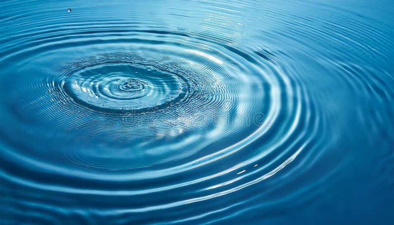 Blue Water Ripple Surface. Clear Water Stock Illustration - Illustration of shower, moisturizer ...