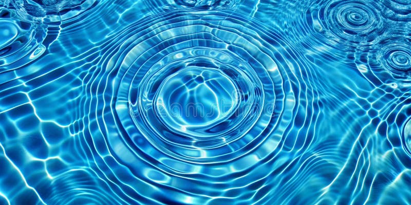 Blue Water Ripple Top View in Seamless Pattern AI-Generated Content ...