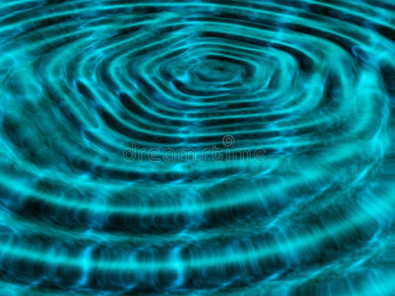 Water Ripples with Reflections of Sky Stock Illustration - Illustration ...