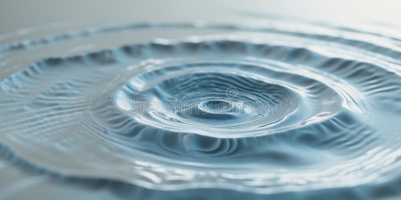 Blue Water Ripples Expanding Circularly Outward Stock Image - Image of ...