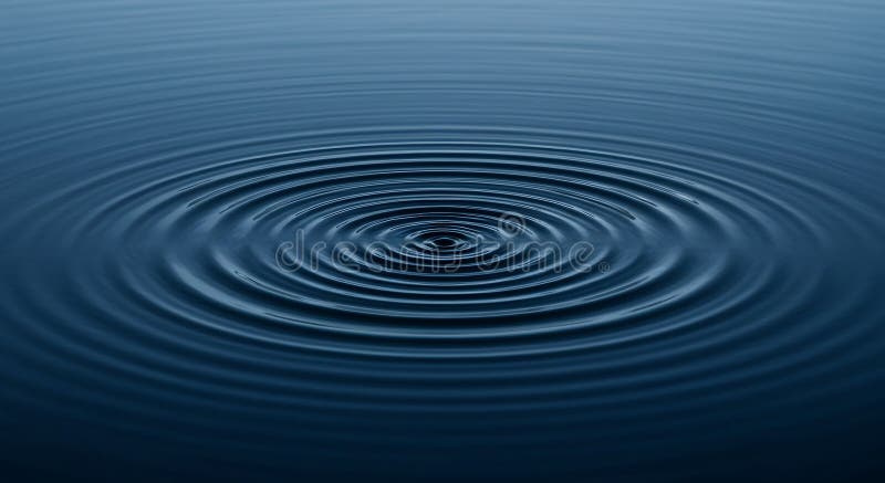 Blue Water Ripples - Serene Wave Patterns Stock Illustration ...