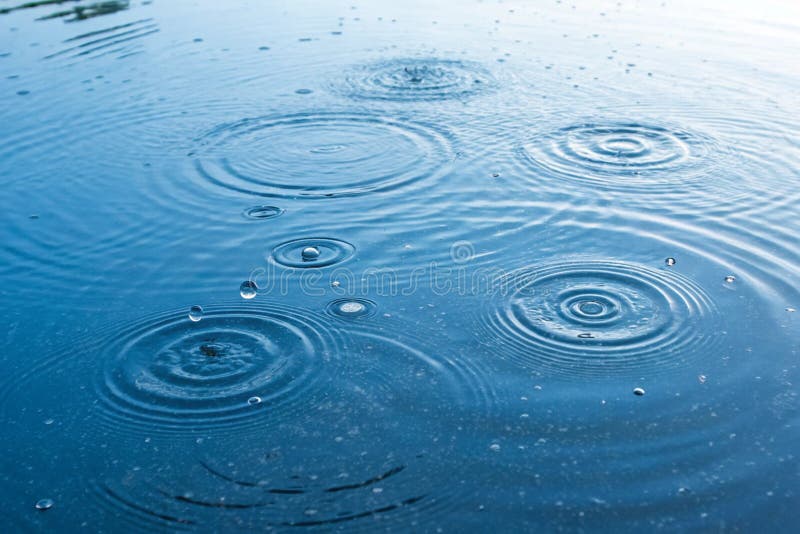 Blue Water with Ripples and Splash Stock Illustration - Illustration of ...