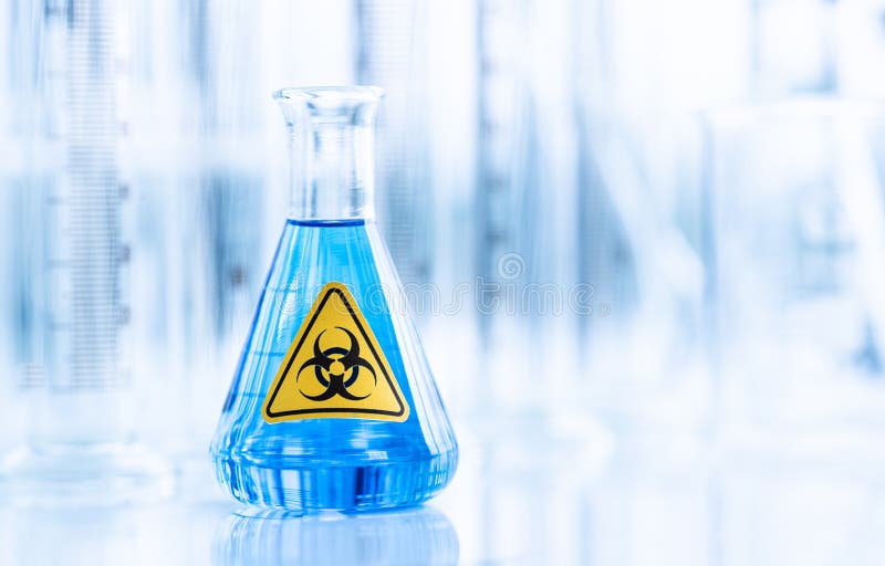 Blue Water Solution in Glass Stock Photo - Image of health, copy: 176764684