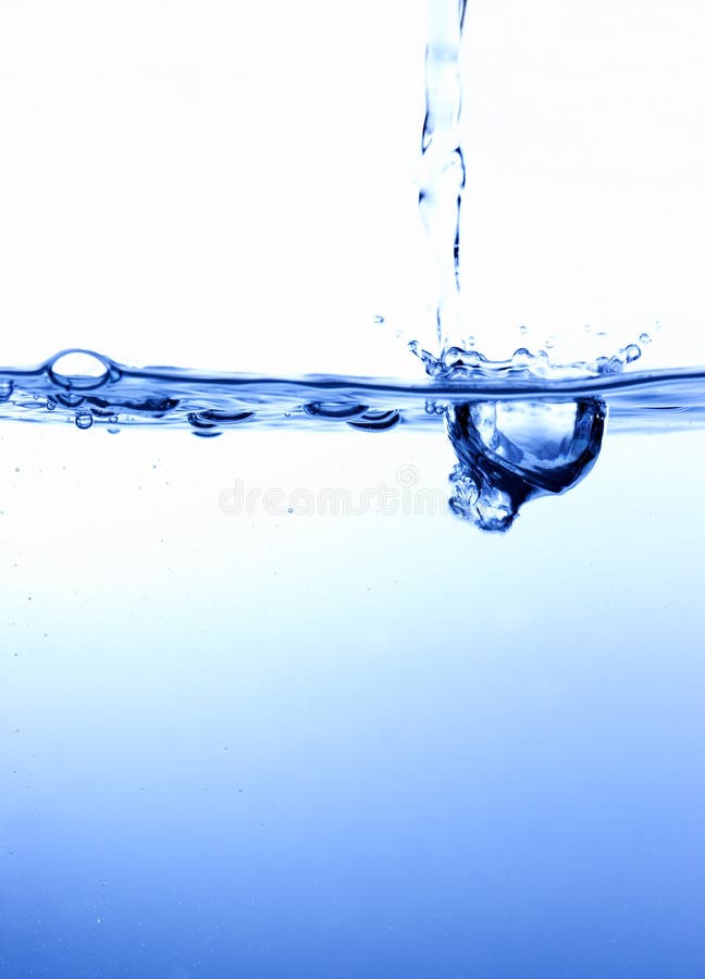 Blue water splash stock photo. Image of detail, splash - 6777778