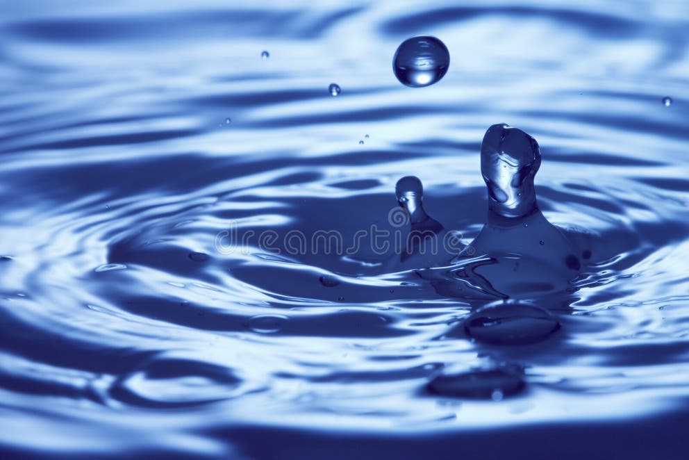 Blue water splash stock photo. Image of abstract, drop - 1906114