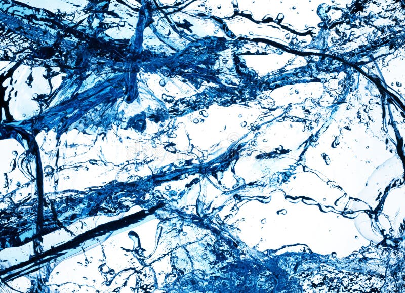 Blue water splash stock photo. Image of detail, splash - 6228554
