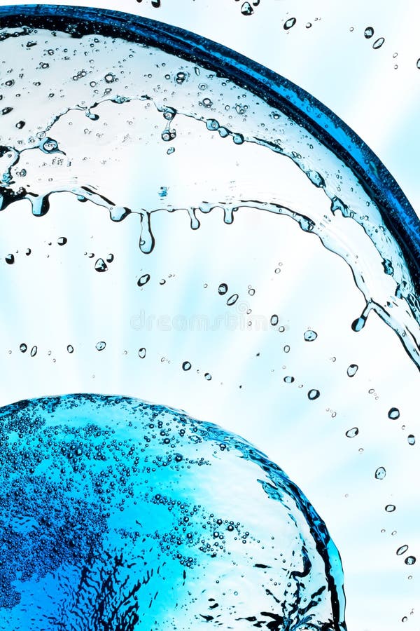Blue water splash stock image. Image of splashing, close - 6228561