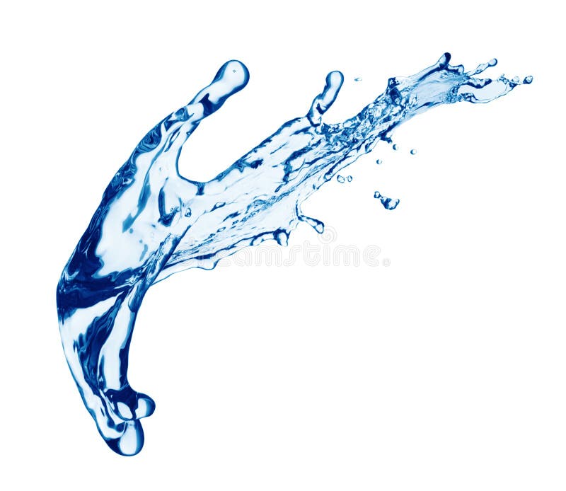 Blue water splash stock photo. Image of close, isolated - 7949856