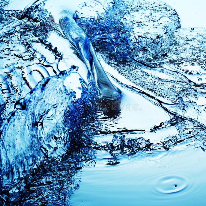 Blue water splash stock image. Image of clean, graphic - 8623465