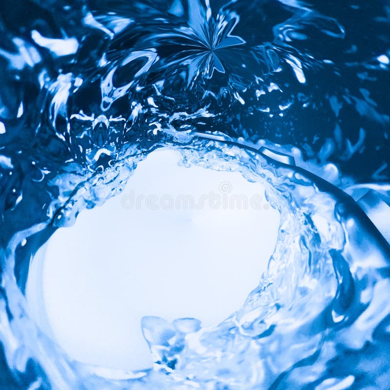 Blue Water Splash Abstract Art Background Stock Image - Image of splash ...