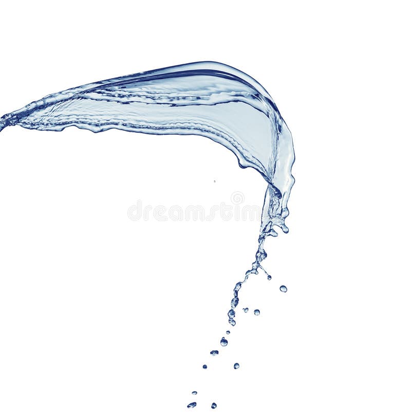 Blue Water Splash with Clipping Path Stock Image - Image of speed, high ...