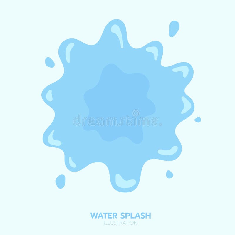 Blue Water Splash, Element and Illustration Stock Vector - Illustration ...