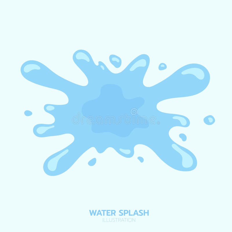 Blue Water Splash, Element and Illustration Stock Vector - Illustration ...