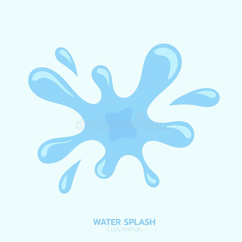 Blue Water Splash, Element and Illustration Stock Vector - Illustration ...