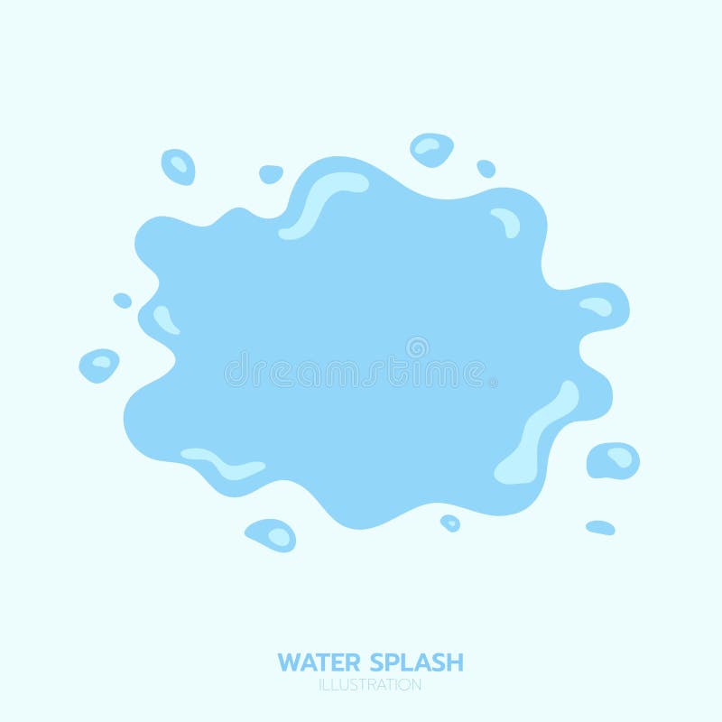 Blue Water Splash, Element and Illustration Stock Vector - Illustration ...