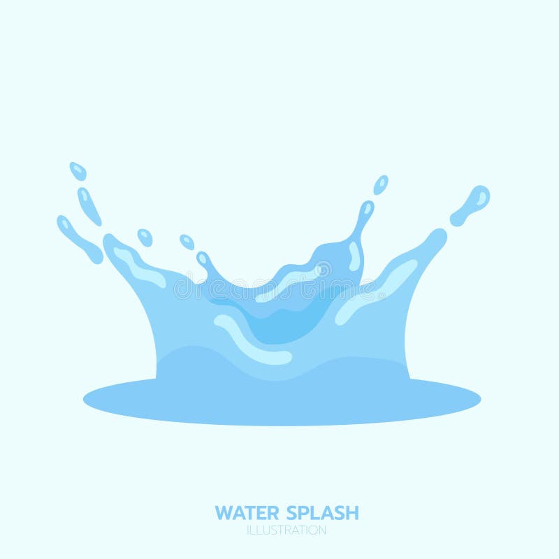 Blue Water Splash, Element and Illustration Stock Image - Illustration ...
