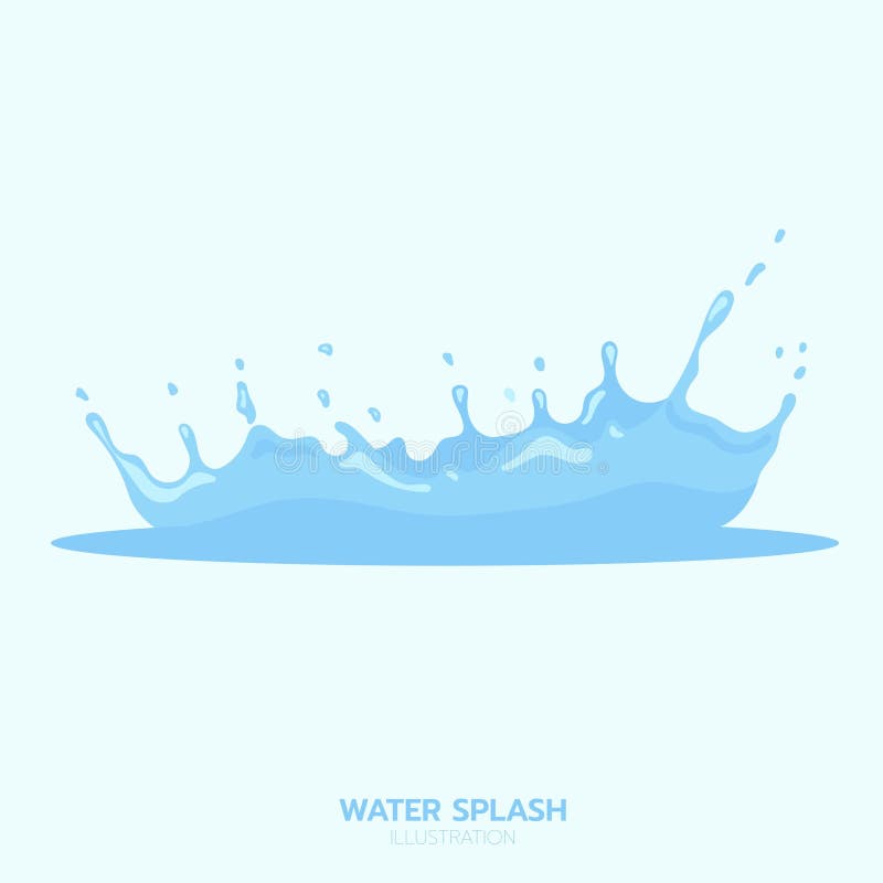 Blue Water Splash, Element and Illustration Stock Vector - Illustration ...