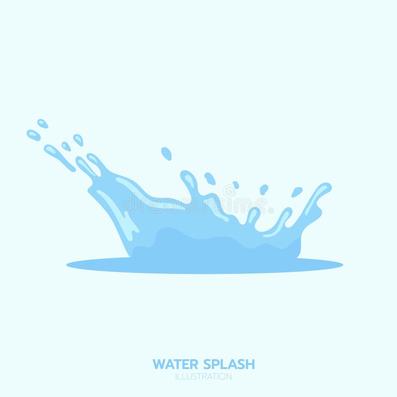 Blue Water Splash, Element and Illustration Stock Vector - Illustration ...