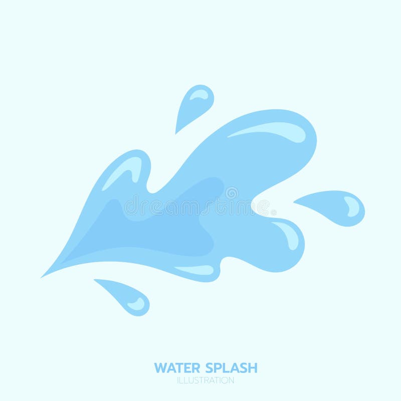 Blue Water Splash, Element and Illustration Stock Vector - Illustration ...