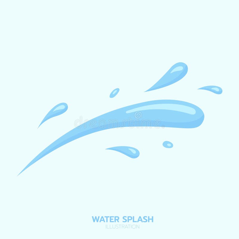 Blue Water Splash, Element and Illustration Stock Vector - Illustration ...
