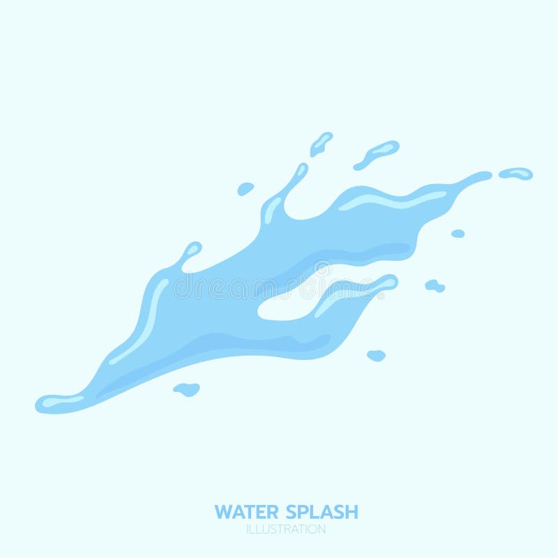 Blue Water Splash, Element and Illustration Stock Vector - Illustration ...