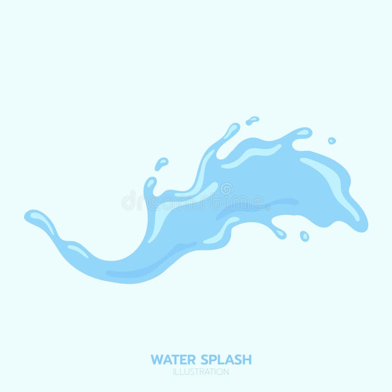 Blue Water Splash, Element and Illustration Stock Vector - Illustration ...