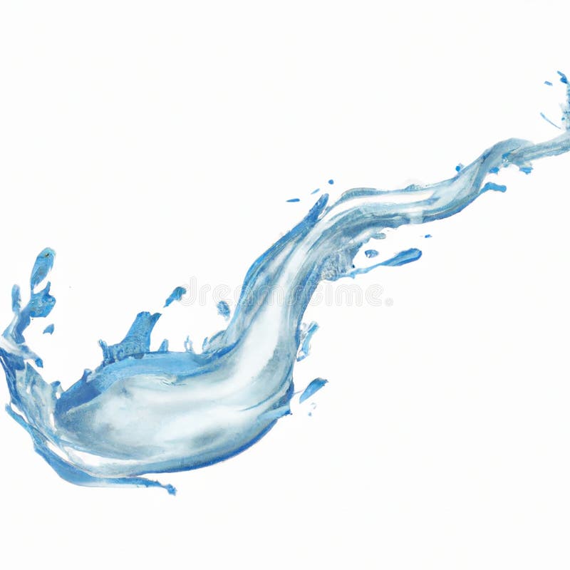 Blue water splash isolated stock image. Image of macro - 258757303