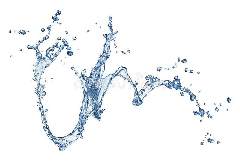 Blue water splash isolated stock photo. Image of wave - 38331320