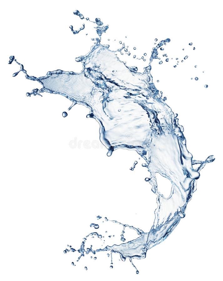 Blue water splash isolated stock image. Image of drop - 40759415