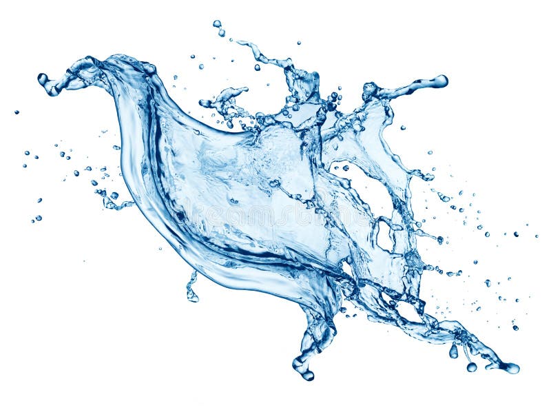 Blue water splash isolated stock photo. Image of abstract - 63513086